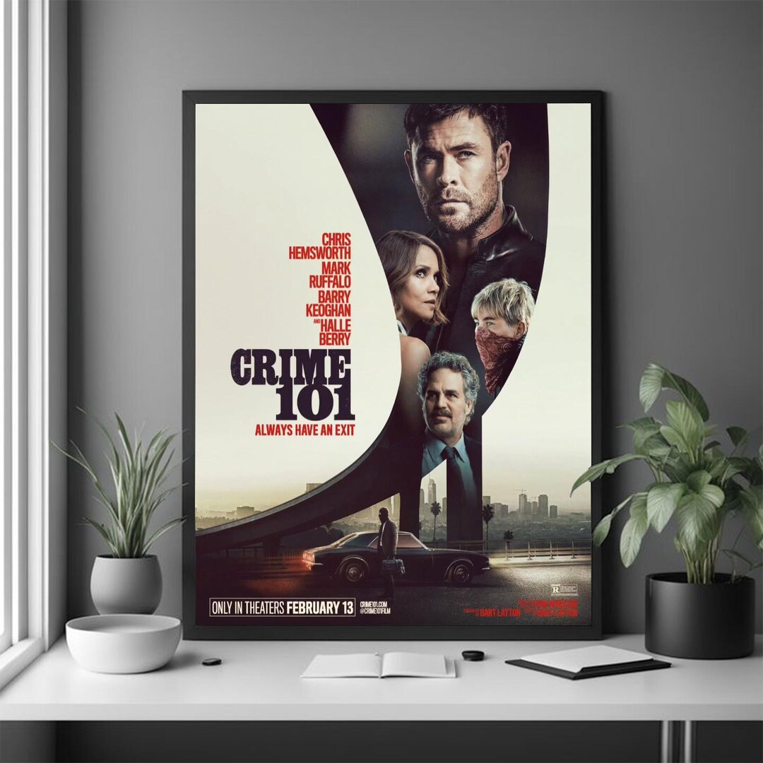 Dark Crime Drama Film Style Poster 2026, Cinematic Movie Wall Art ...