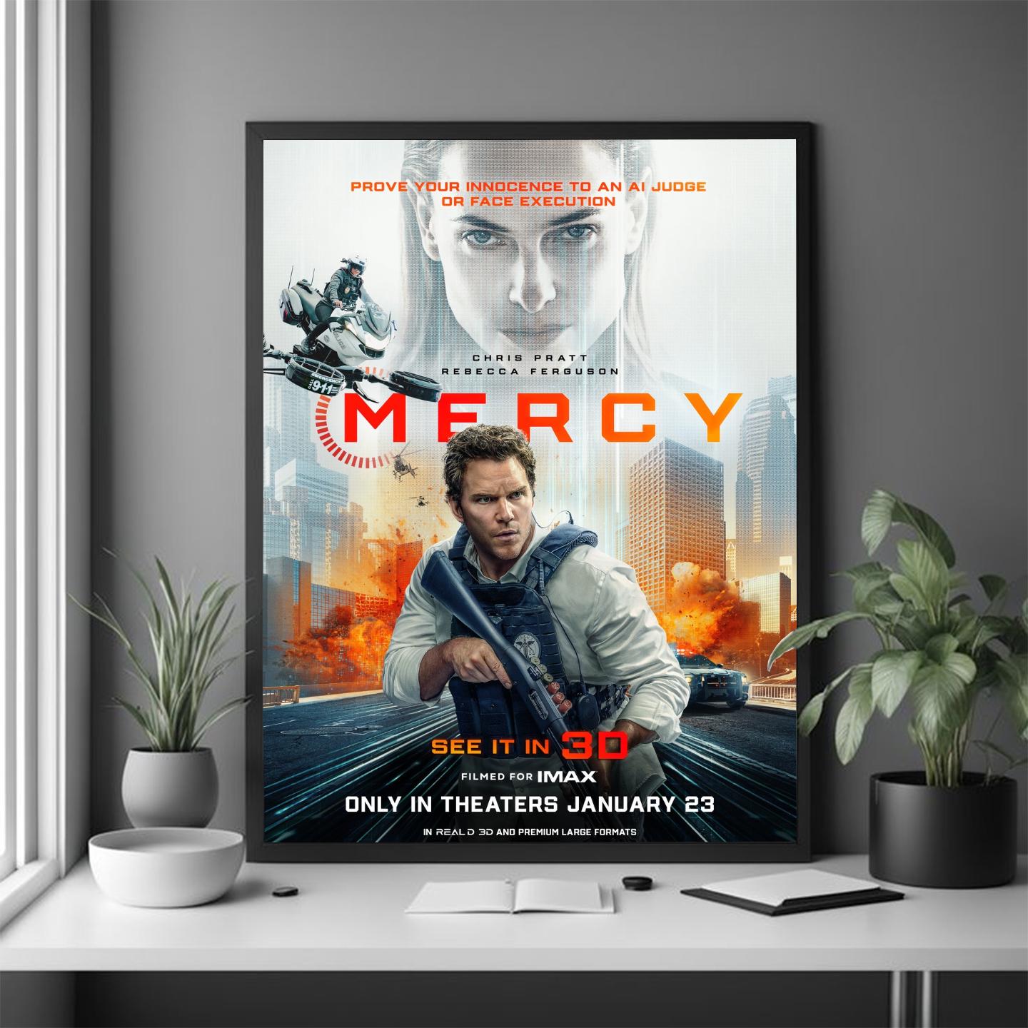 Mercy Inspired Movie Poster – Cinematic Film Wall Art - Etsy