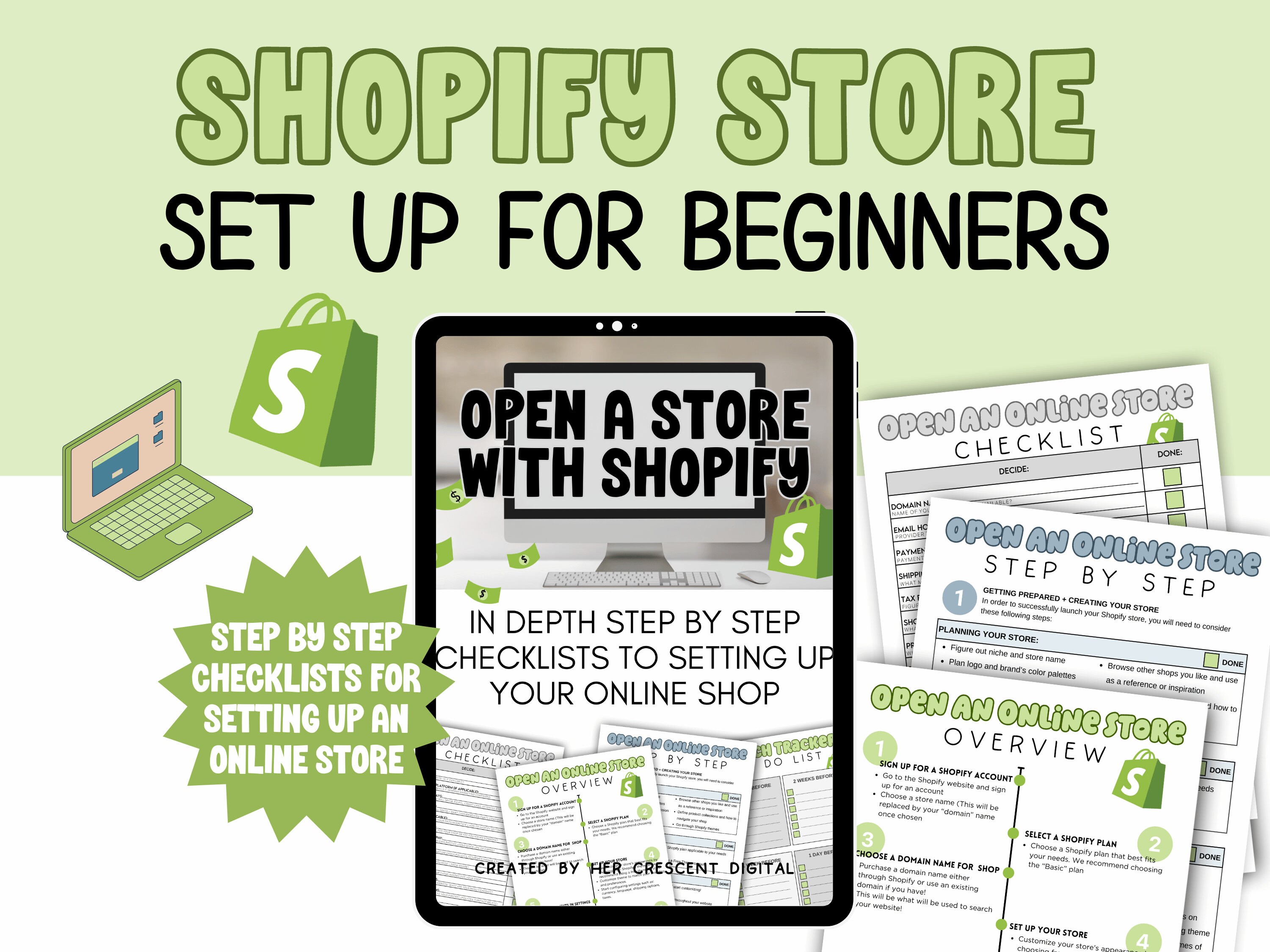 Setting up a Shopify Store for Beginners, Step by Step Shopify Checklist, E-commerce Checklists ...