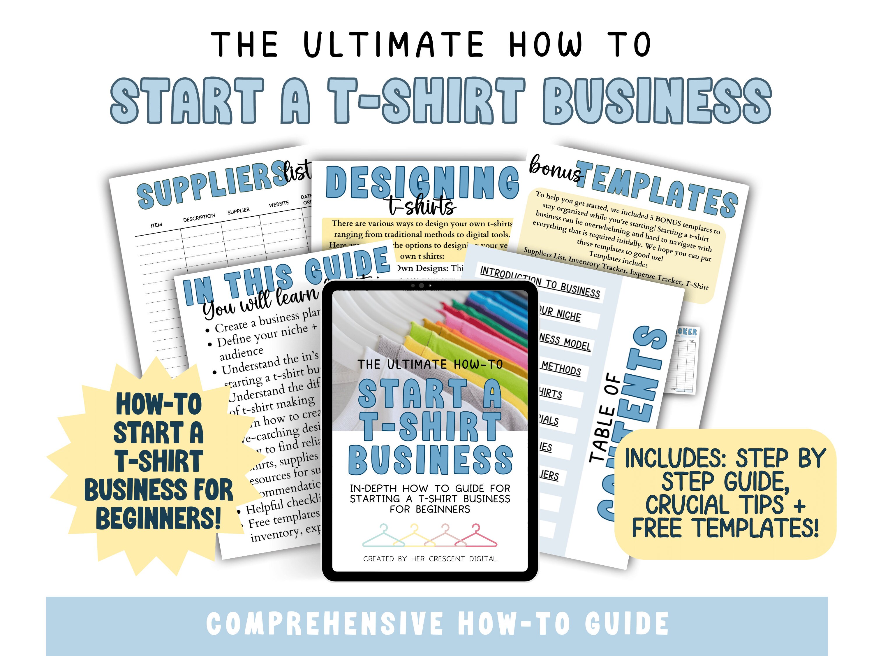 How to Start a T-shirt Business for Beginners, Starting a Business ...
