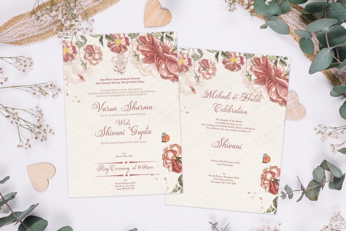 Hindu Couple Wedding Invitation, Indian Wedding, Gujrati Wedding ...