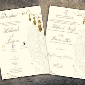 Anand Karaj, Sikh Wedding Card, Punjabi Wedding, Wedding Details ...