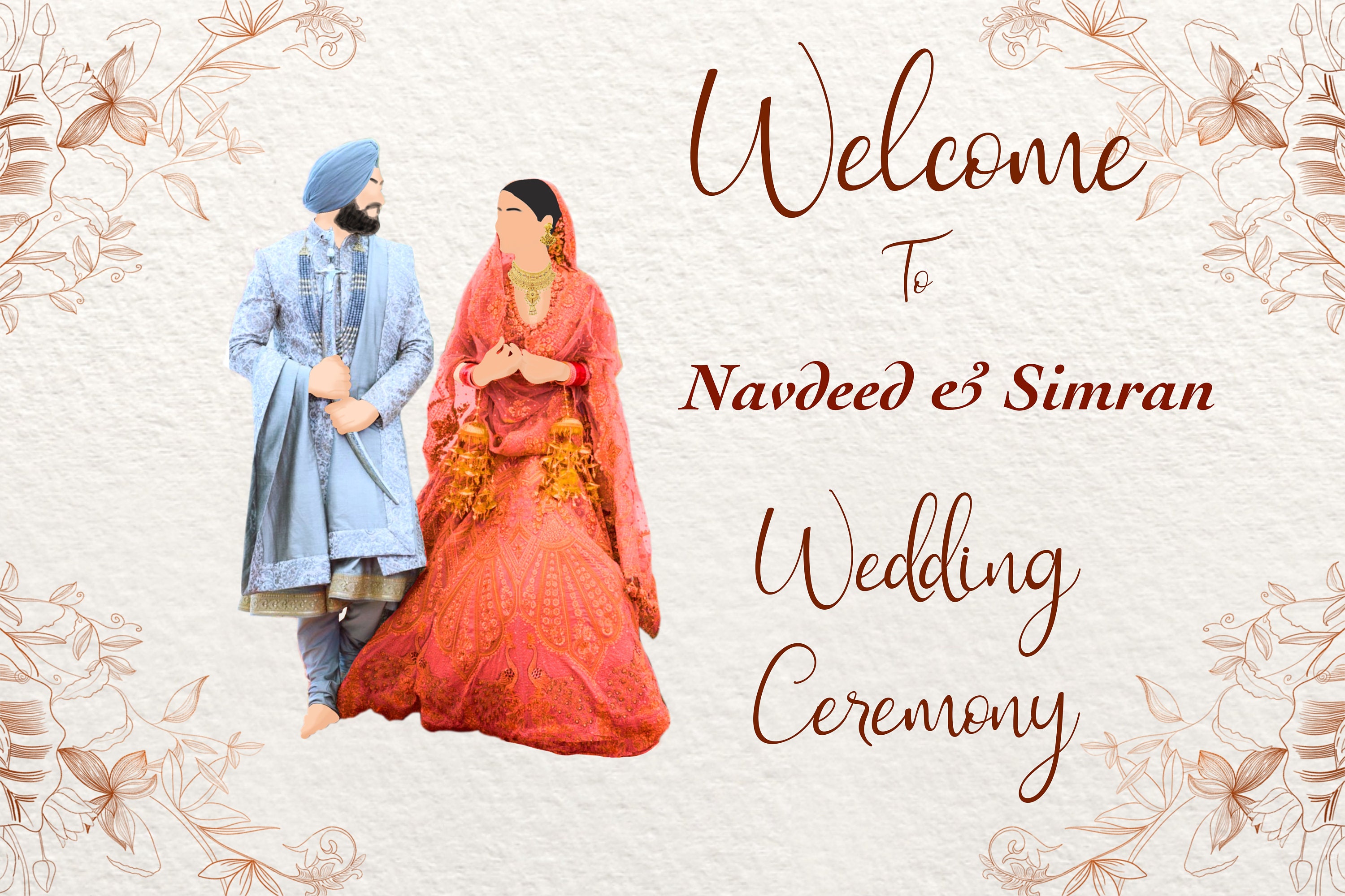 Sikh Wedding Card, Anand Karaj, Punjabi Wedding, Wedding Details ...