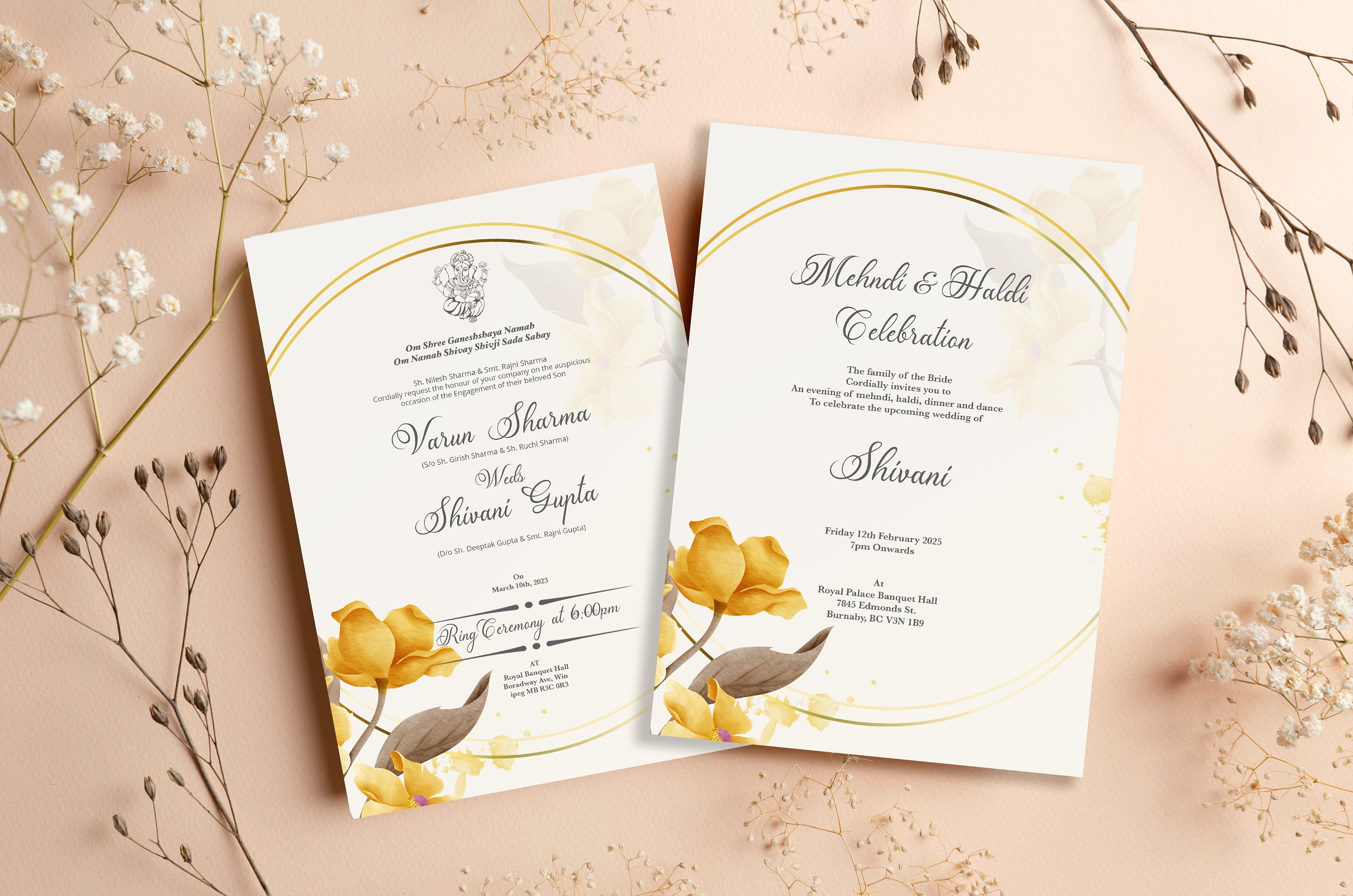 Hindu Wedding Invitation, Indian Wedding, Gujrati Wedding, Reception ...