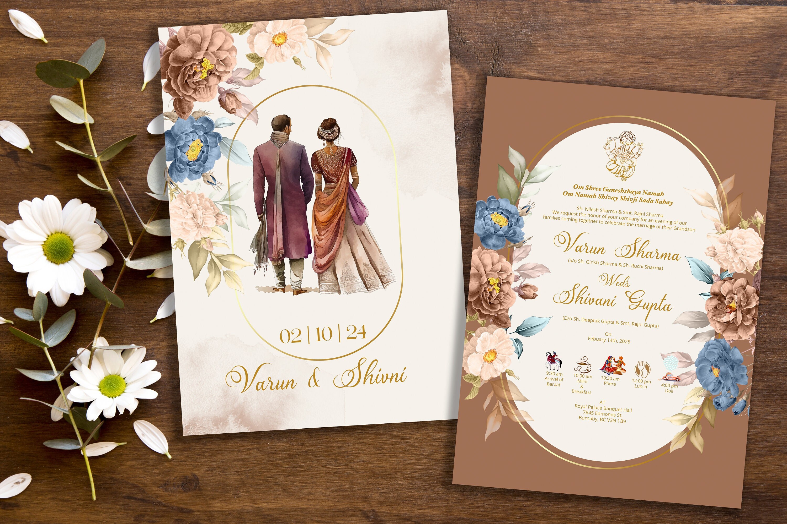 Hindu Wedding Invitation, Indian Wedding, Gujrati Wedding, Reception ...