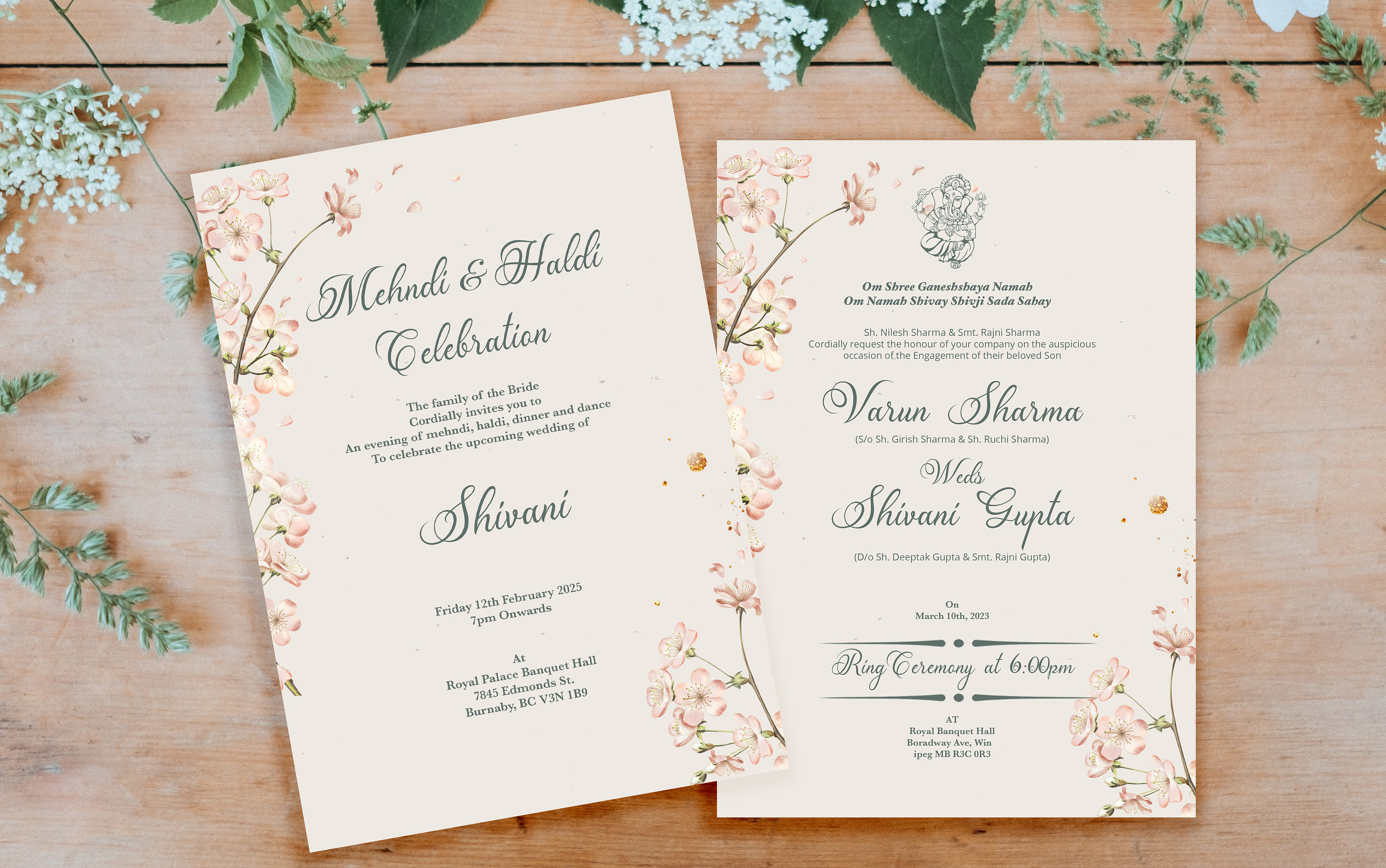 Beautiful Hindu Wedding Invitation, Indian Wedding, Gujrati Wedding ...