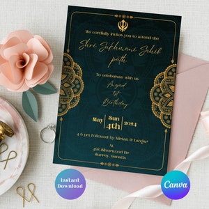 Shri Sukhmani Sahib Path Invitation, Akhand Path Sahib Invitation ...