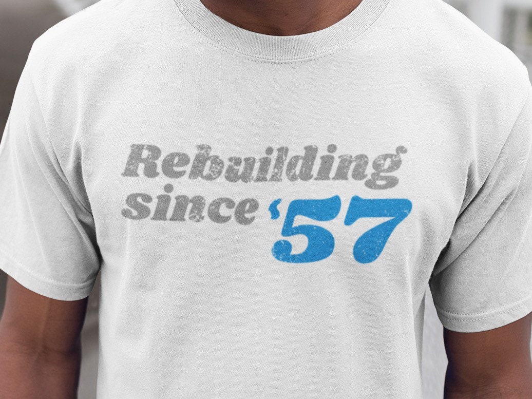 Detroit Football T-shirt: Rebuilding Since 1957, Dan Campbell MCDC - Etsy