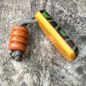 Vintage Micarta Hex Dog Tag/bead Worry Stone - Etsy