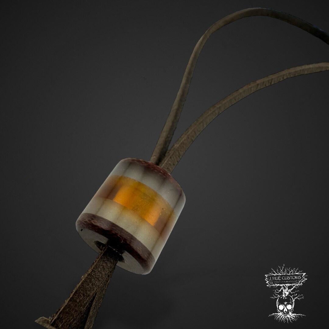 Lanyard Bead-vintage Westinghouse Micarta / JHC Blue Glow ICE /ultem ...