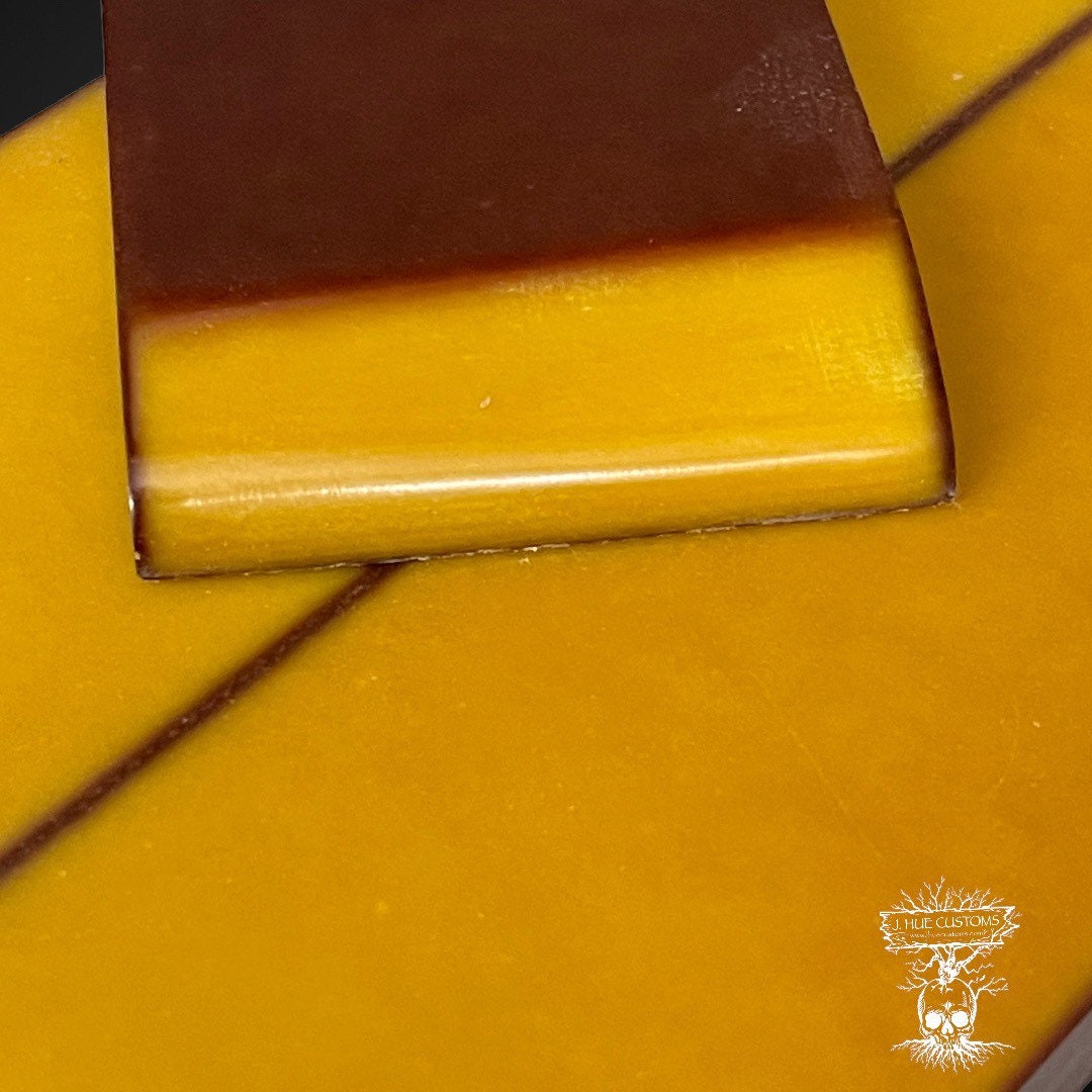 Vintage Paper Butterscotch Micarta Scales small - Etsy