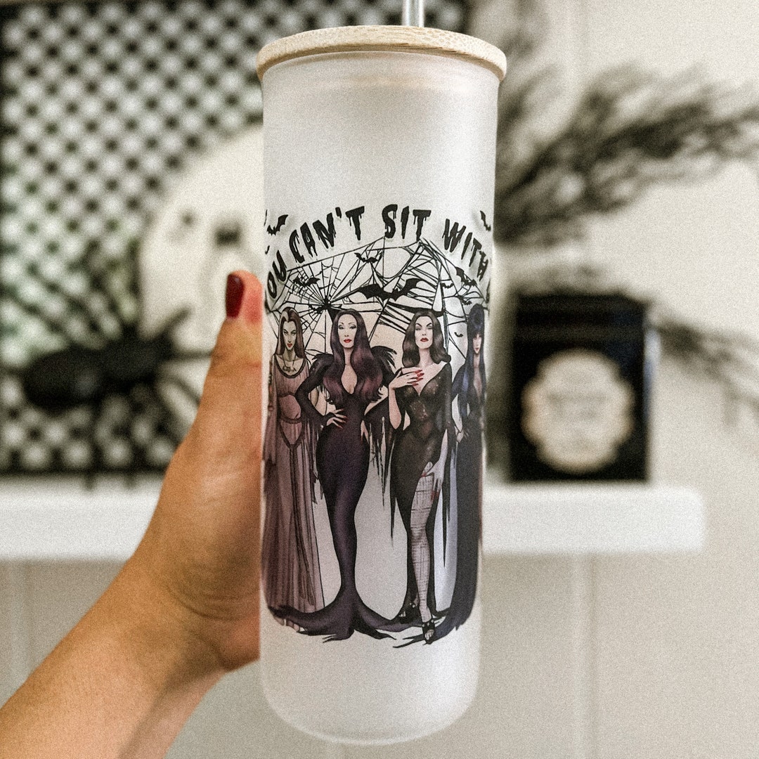 Halloween Iced Coffee Cup With Straw and Lid, Spooky Season Glass ...