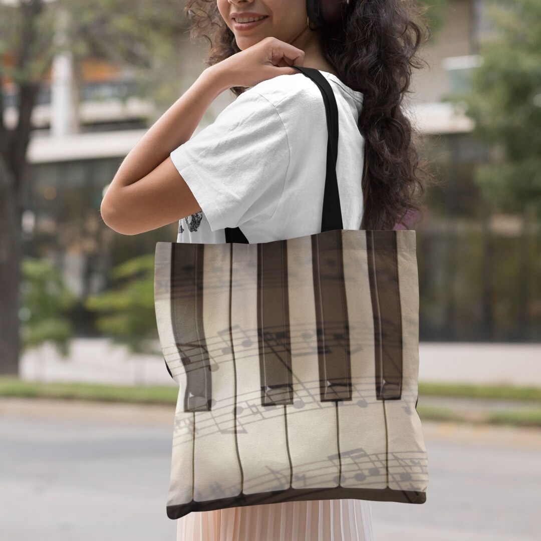 Keyboard Music Tote Bag Piano Teacher Gift Gift for Singer - Etsy