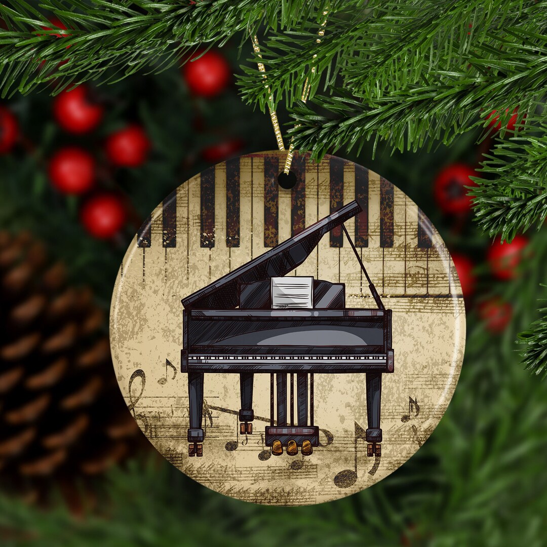 Grand Piano Christmas Ornament, Piano Student Gift, Piano Teacher ...