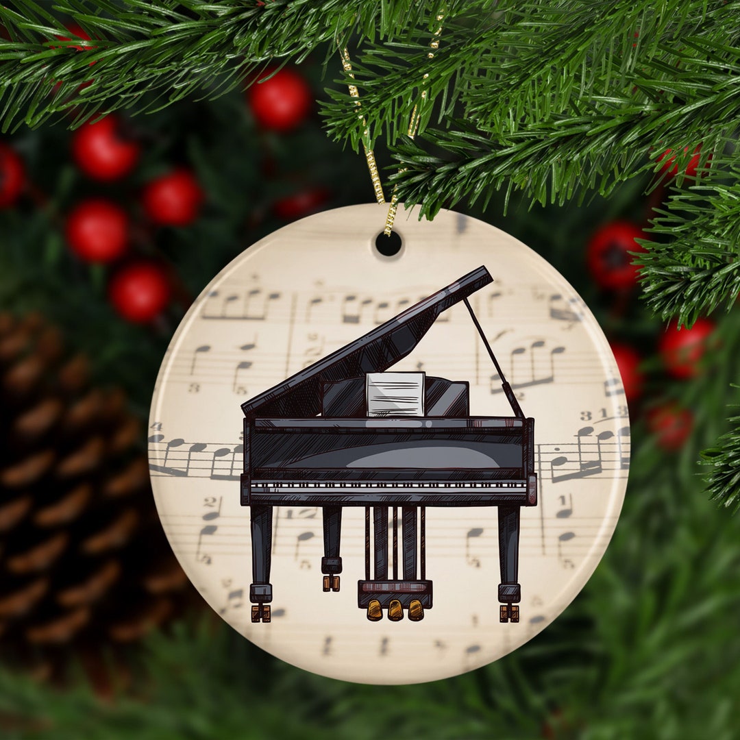 Grand Piano Christmas Ornament, Piano Student Gift, Piano Teacher ...