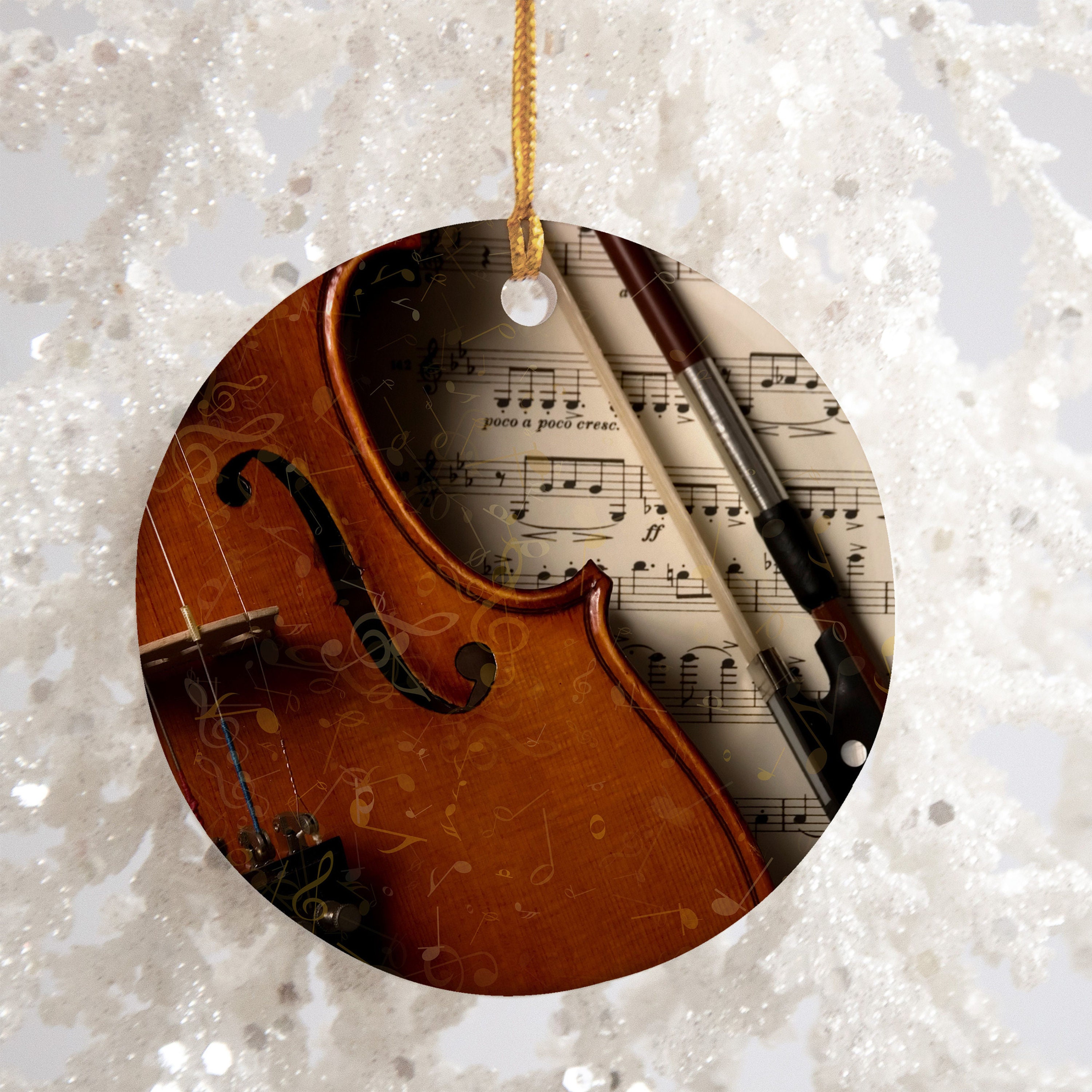 Violin Viola Cello Strings Christmas Music Ornament, Strings Student ...