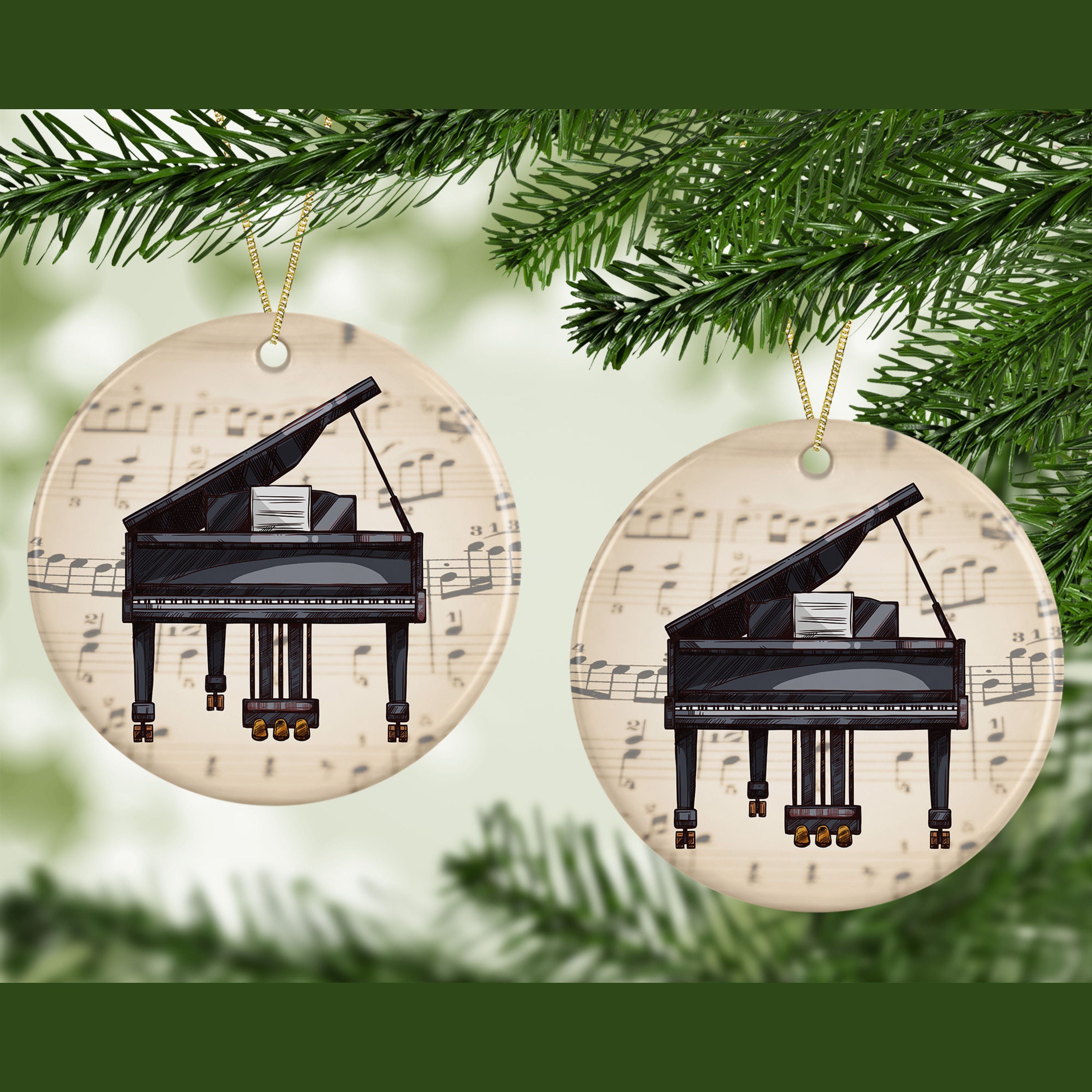 Grand Piano Christmas Ornament Piano Student Gift Piano - Etsy