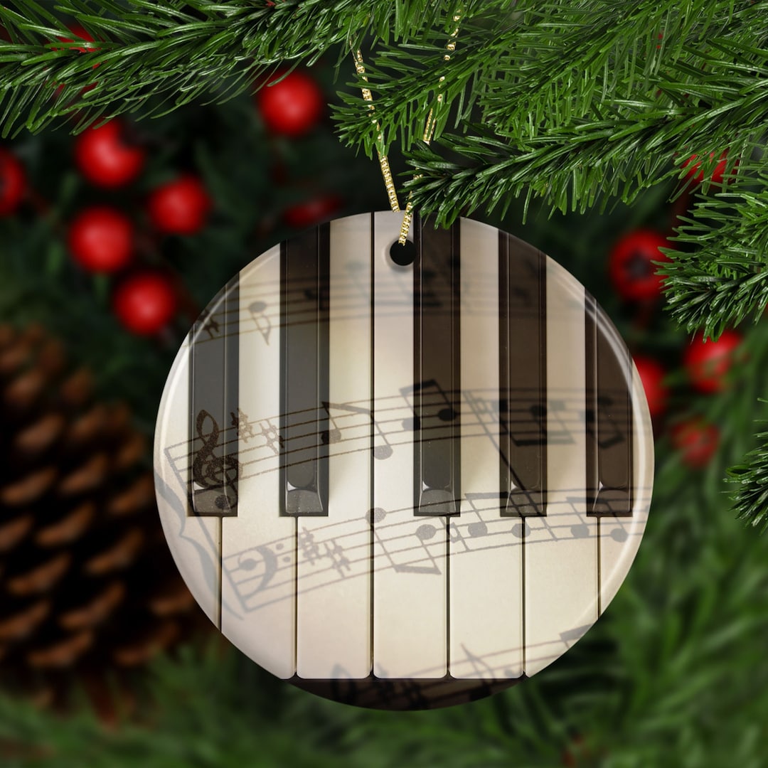 Piano Christmas Music Ornament, Piano Student Gift, Piano Teacher Gift ...