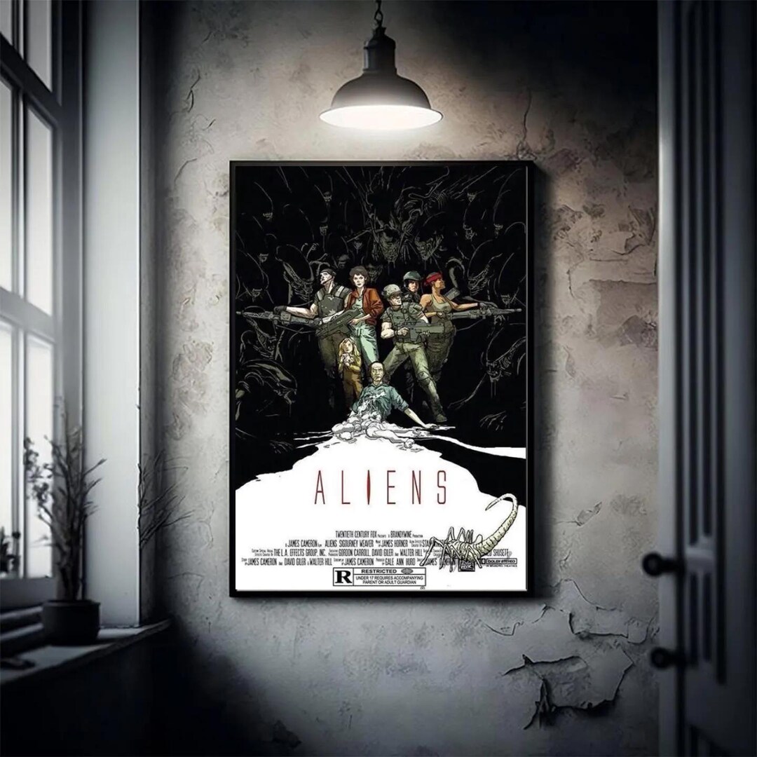 Aliens (1986) Movie Poster - High Quality Print - 2024 Movie Poster ...