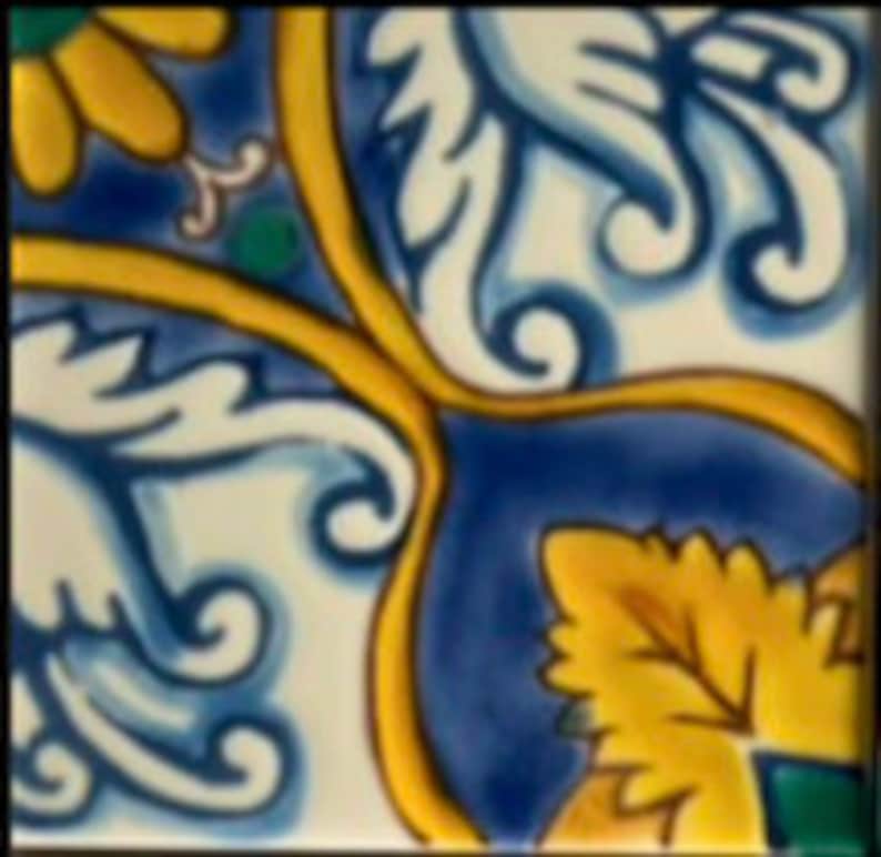 Palermo, Hand Painted Tile, Mediterranean Tile, Tunisian Tile, Ceramic ...