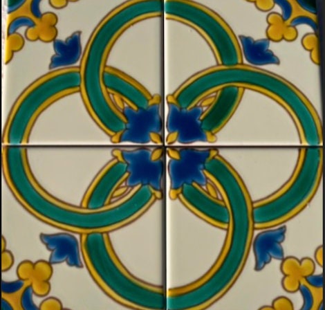 Catania Hand Painted Tile Mediterranean Tile Tunisian Tile - Etsy