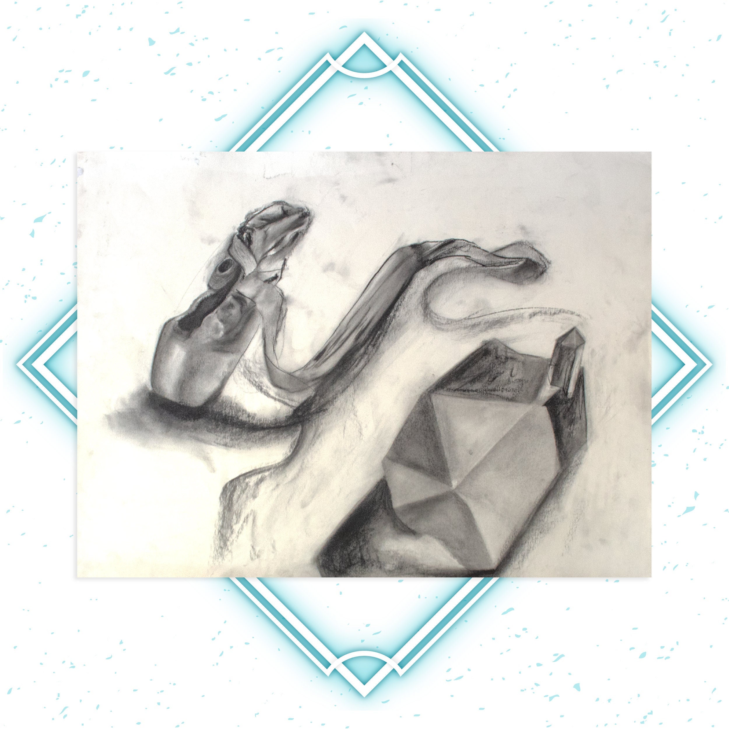 CHARCOAL OBSERVATION DRAWING Ballet Slipper - Etsy