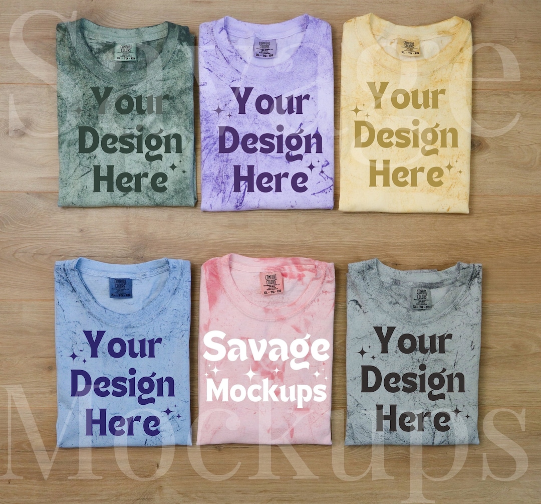 Comfort Colors Color Blast Mockup | Comfort Colors Bundle | C1745 Group ...