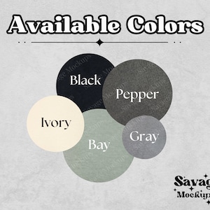 Comfort Colors Color Chart | 1717 Color Chart | Editable Color Chart ...