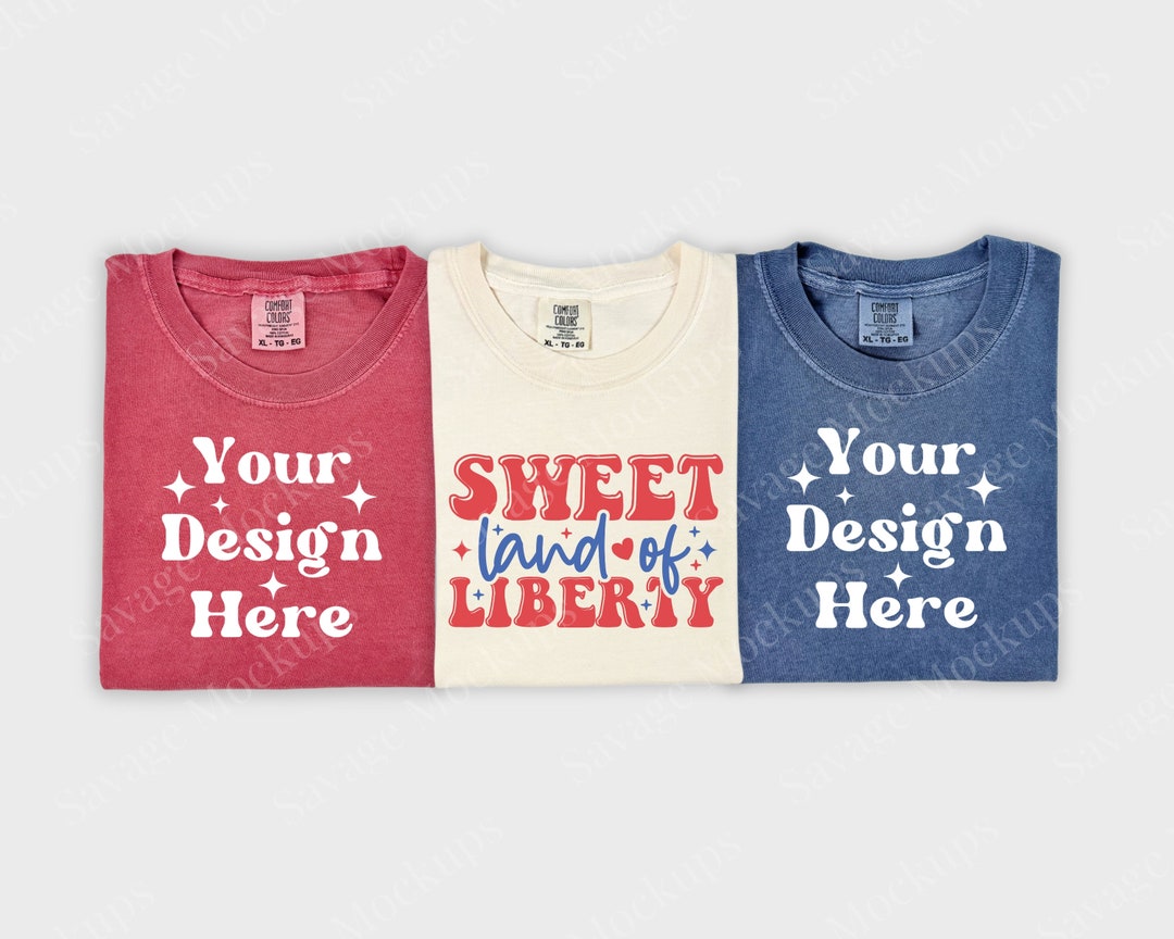Fourth of July Mockup | Comfort Colors Mockup | Independence Day Mockup ...