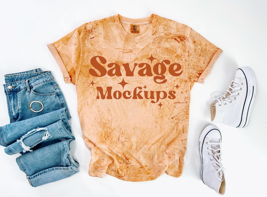 Umber Color Blast Mockup | Color Blast 1745 Mockup | Trendy Flat Lay ...