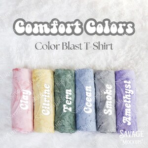 Color Blast 1745 Color Chart | Colorblast Mockup | Comfort Colors ...