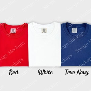 Fourth of July Comfort Colors Mockup | Group Shirt Mockup | Red White ...