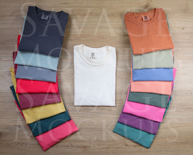 Comfort Colors Chart | Comfort Colors Swatches | Color Chart Mockup ...