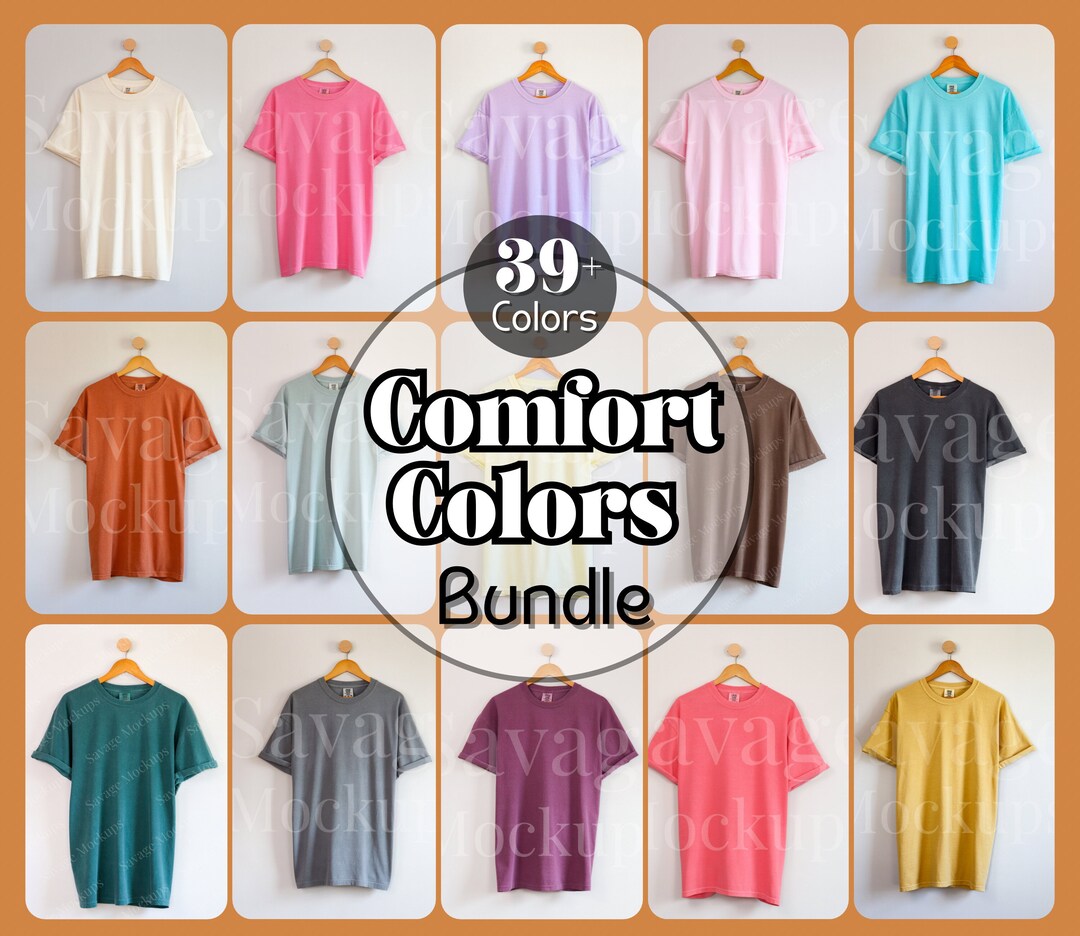 Comfort Colors 1717 Mockup Bundle | Comfort Colors Mockup | Tshirt ...