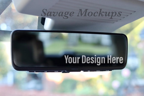 BUNDLE Car Rearview Mirror Mockup Car Sticker Mockup for - Etsy
