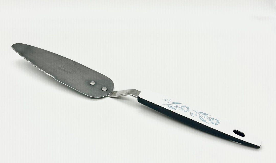 Corn Flower Blue Stainless Steel Slender Pie / Cake Server Spatula Made ...