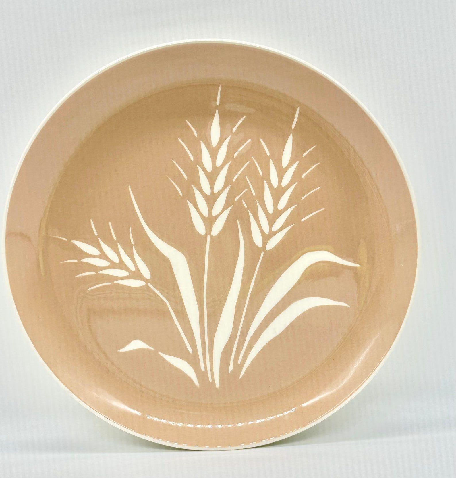 Set of 4 Harmony House "wheat" Pattern Plates in Parchment Beige - Etsy