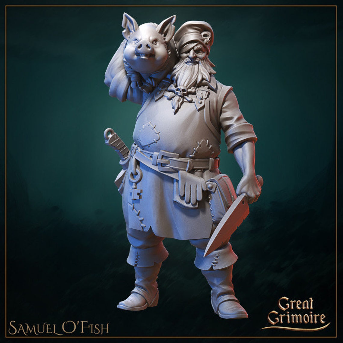 Samuel O-fish Butcher Dnd Dungeons and Dragons 28mm/32mm TTRPG Wargame ...