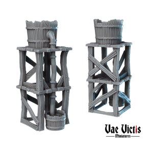 The Watertower 3D Printed Water Tower Scatter Terrain Dnd Dungeons and ...