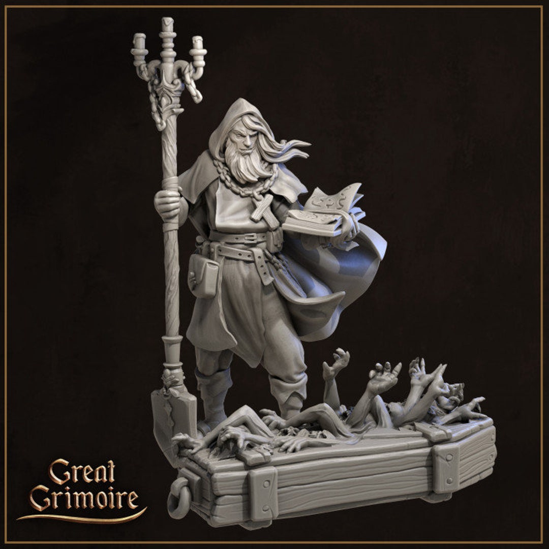 Abraham Billingsworth Miniature, Dnd, Human Cleric, Pathfinder ...