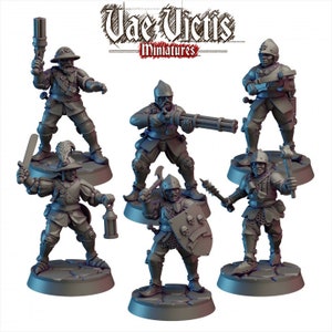 62pc Dnd Guards Starter Pack, Human Guards, Elite Mercenaries Dungeons ...