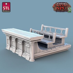 Magistrate Set, Court Room Furniture, Dnd, Dungeons and Dragons, Judge ...