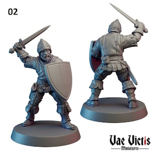 11pc Village Guards for Dnd Dungeons and Dragons TTRPG Wargaming ...