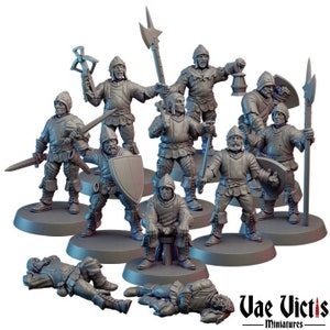 62pc Dnd Guards Starter Pack, Human Guards, Elite Mercenaries Dungeons ...