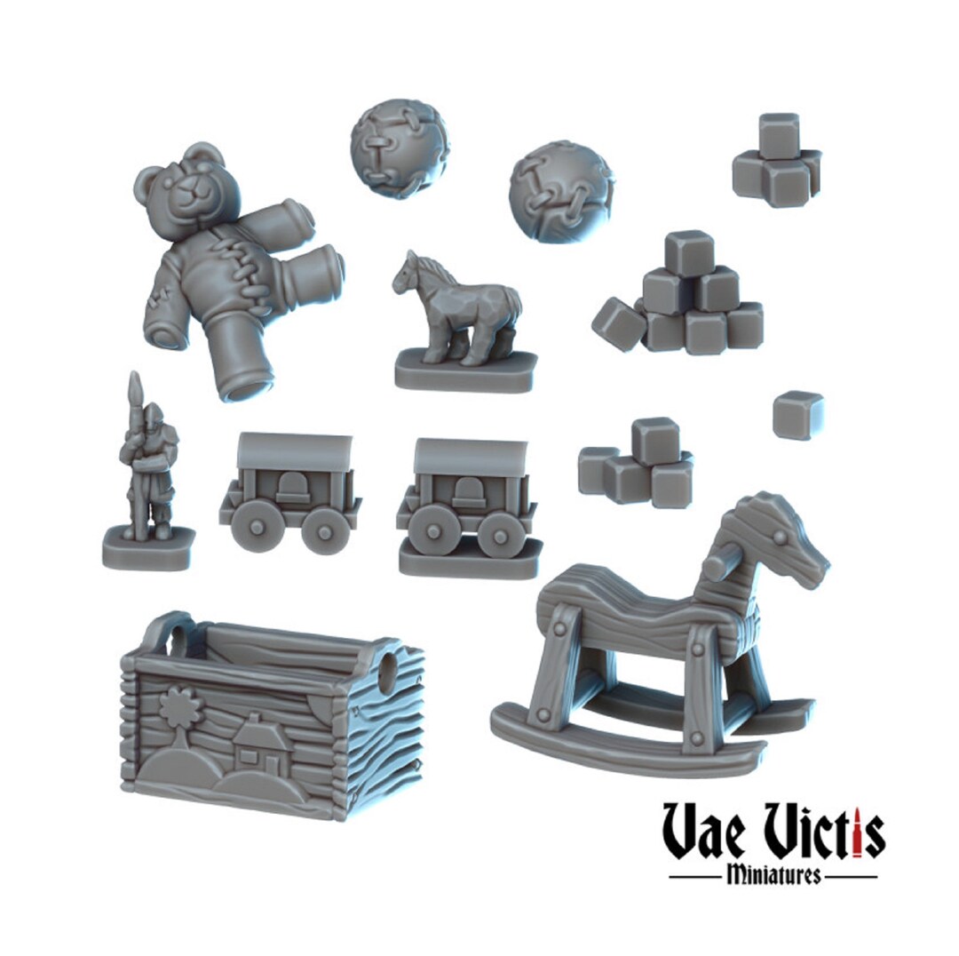 Miniature Toys Set for Dioramas Dollhouse Figurines Tabletop RPG ...