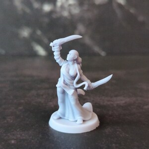 Augur Female Miniature Dnd Dungeons and Dragons 28mm/32mm Female Mage ...