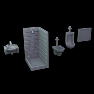 Shelter Bathroom, Dnd, Dungeons and Dragons, Tiny Furniture, Bathroom ...