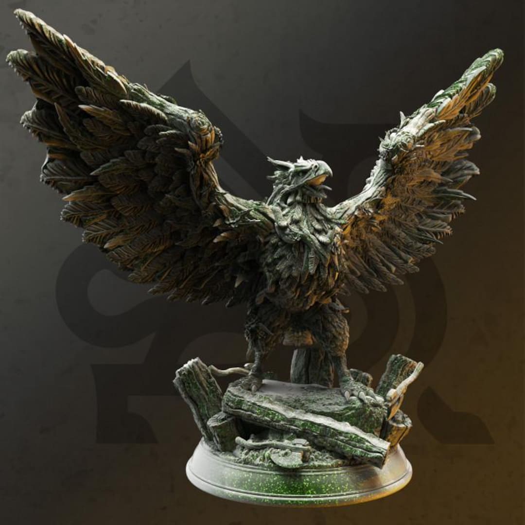 Eagle Miniature Forest Guardian Dnd Dungeons and Dragons 28mm/32mm ...