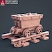 Mine Cart Dnd Dungeons and Dragons 28mm/32mm Mine Scatter Terrain TTRPG ...