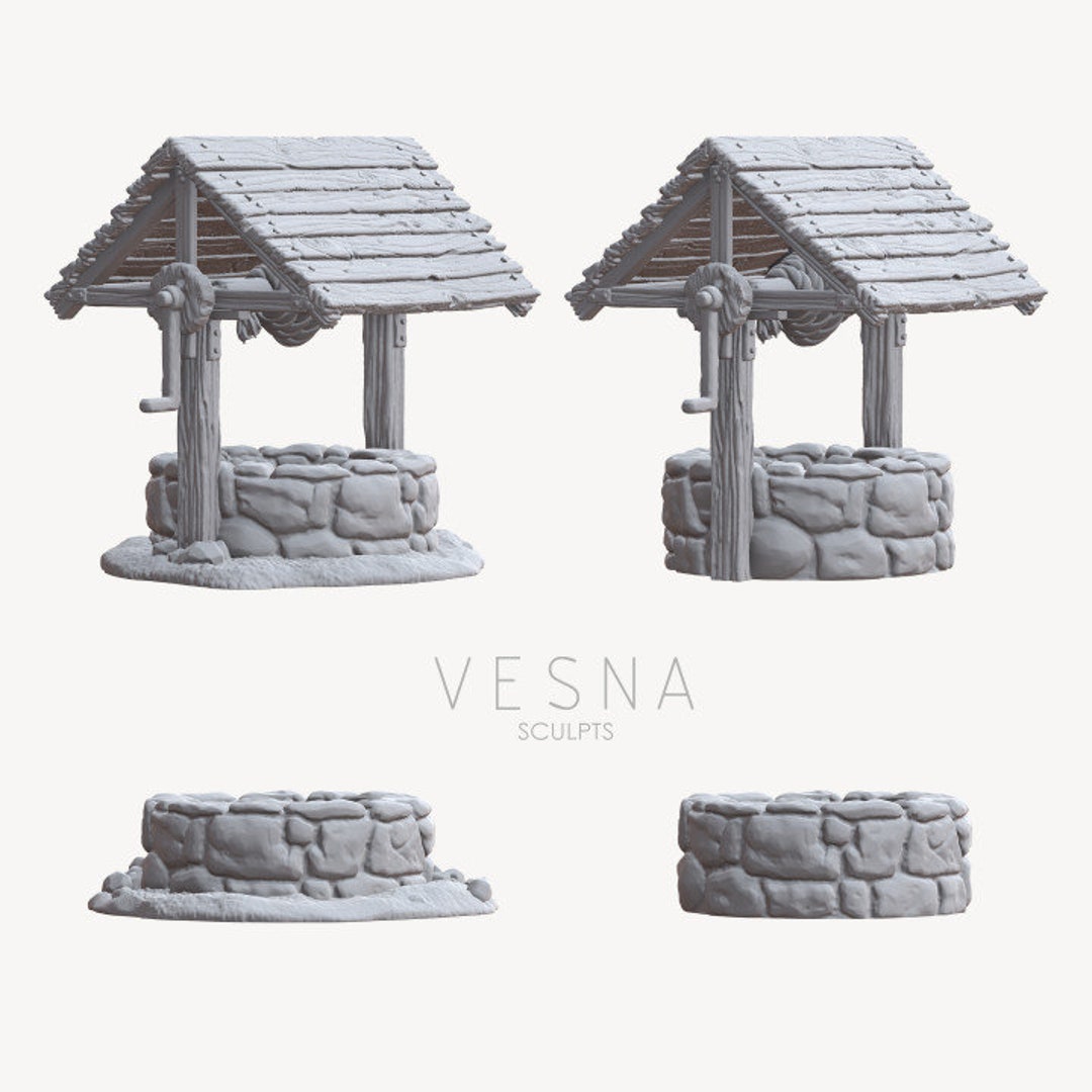 Covered Well Dnd Dungeons and Dragons 28mm 32mm Miniature Scatter ...